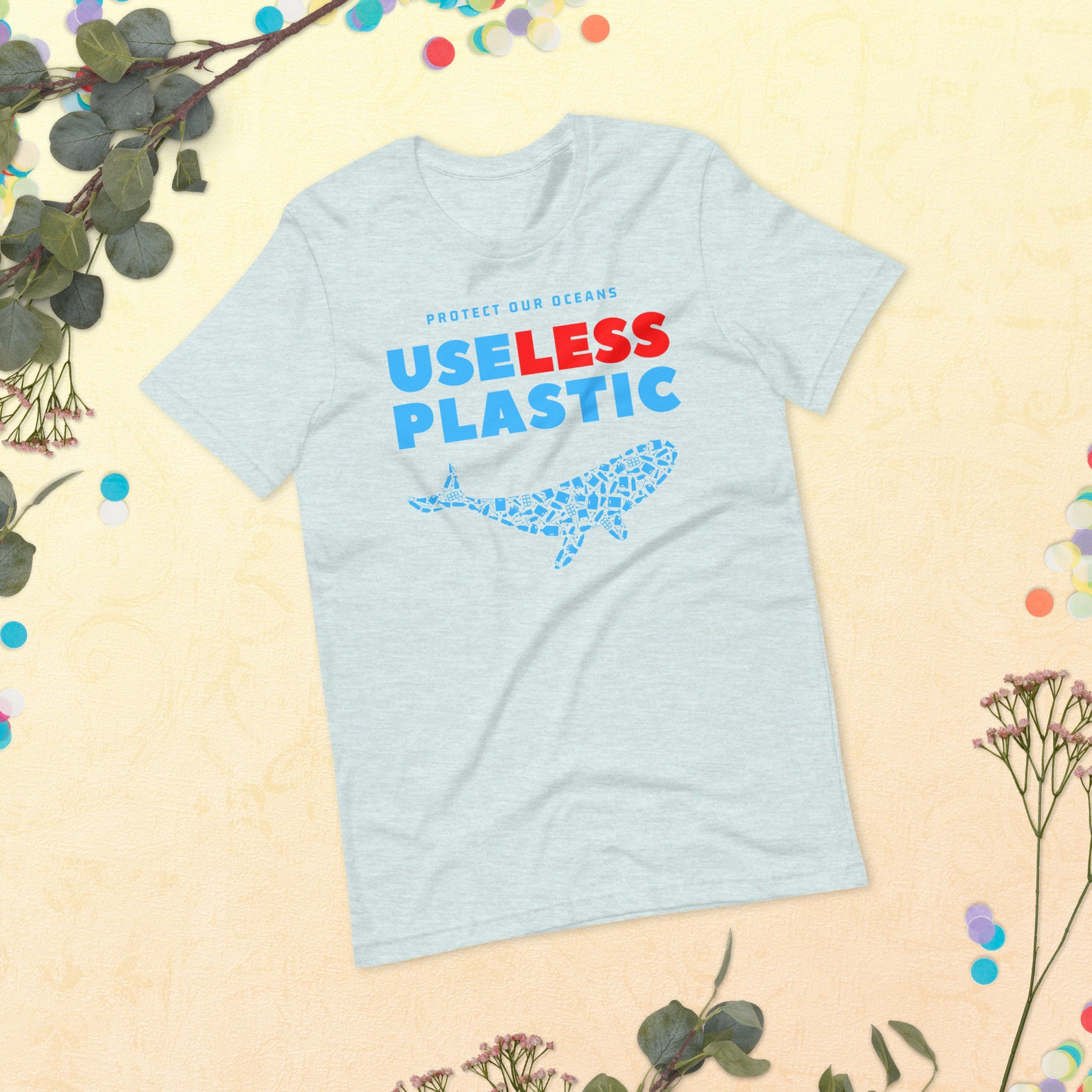 Protect Our Oceans - Use Less Plastic T-shirt | Ocean Pollution ...