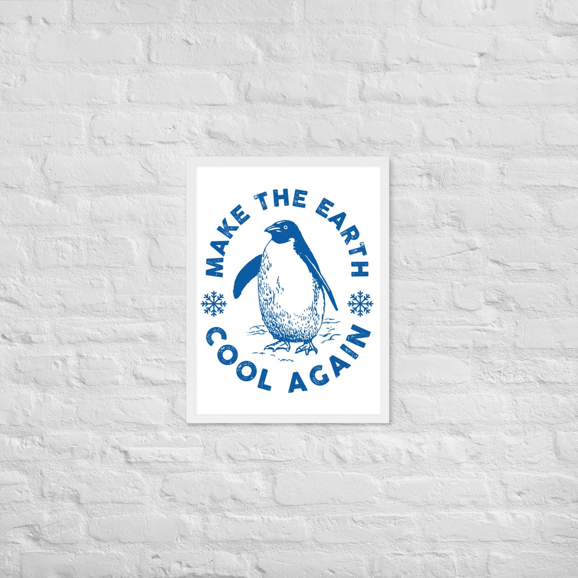 Make Earth Cool Again Climate Change Print, Stop Global Warming Poster ...