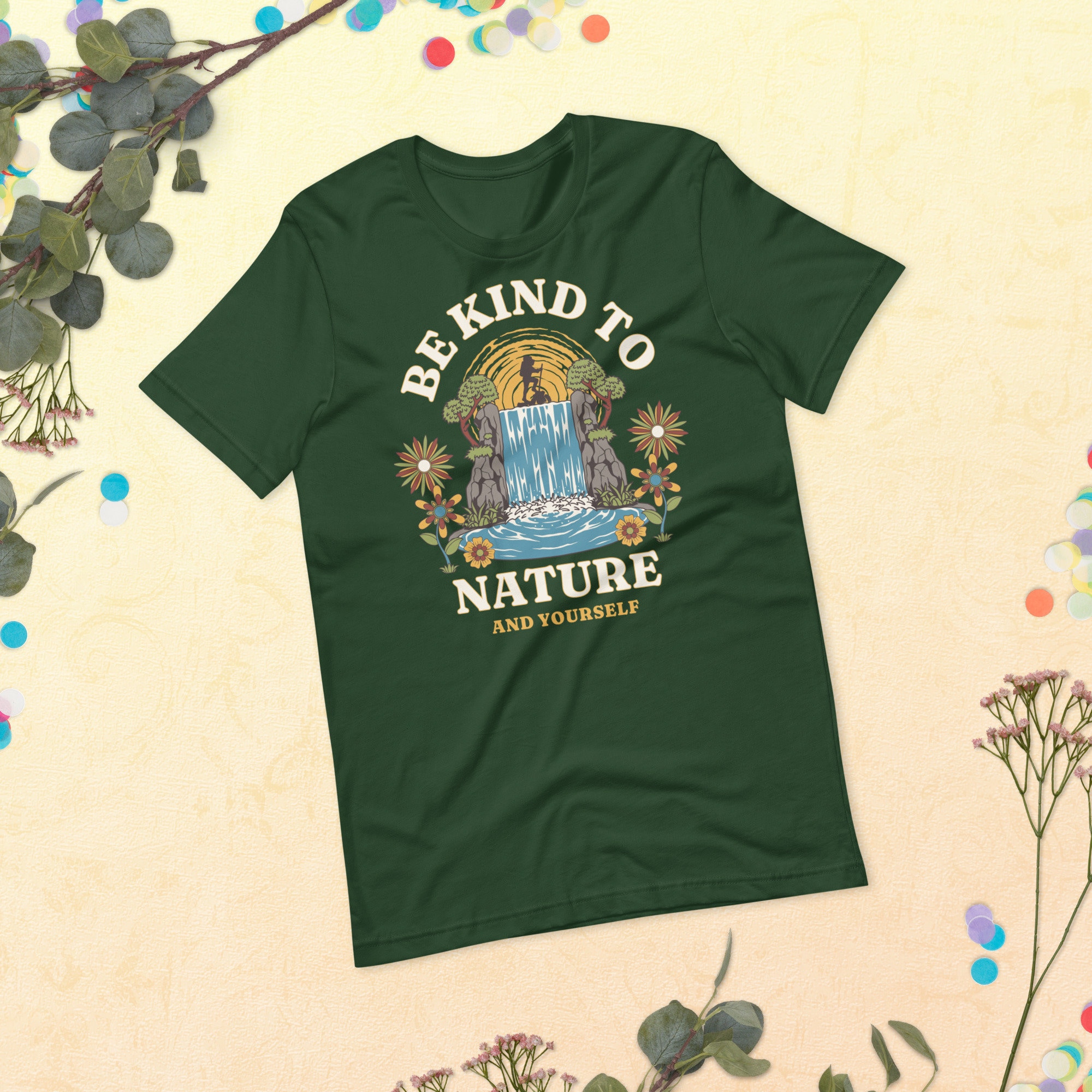 Be Kind to Nature T-shirt, Earth Day Shirt, Hiking Tshirt ...
