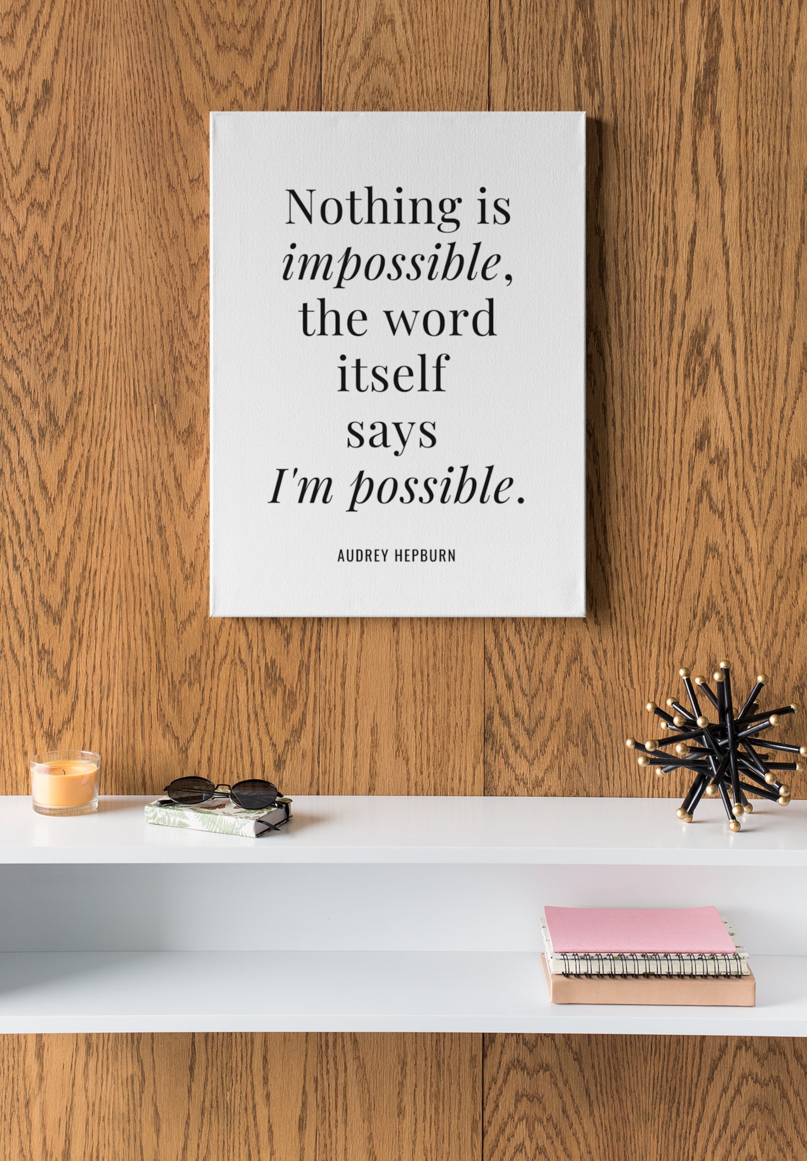 Nothing is Impossible Print | Motivational Posters | Empowerment Quote ...