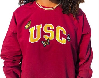 Mens White Usc Sweatshirt - Etsy