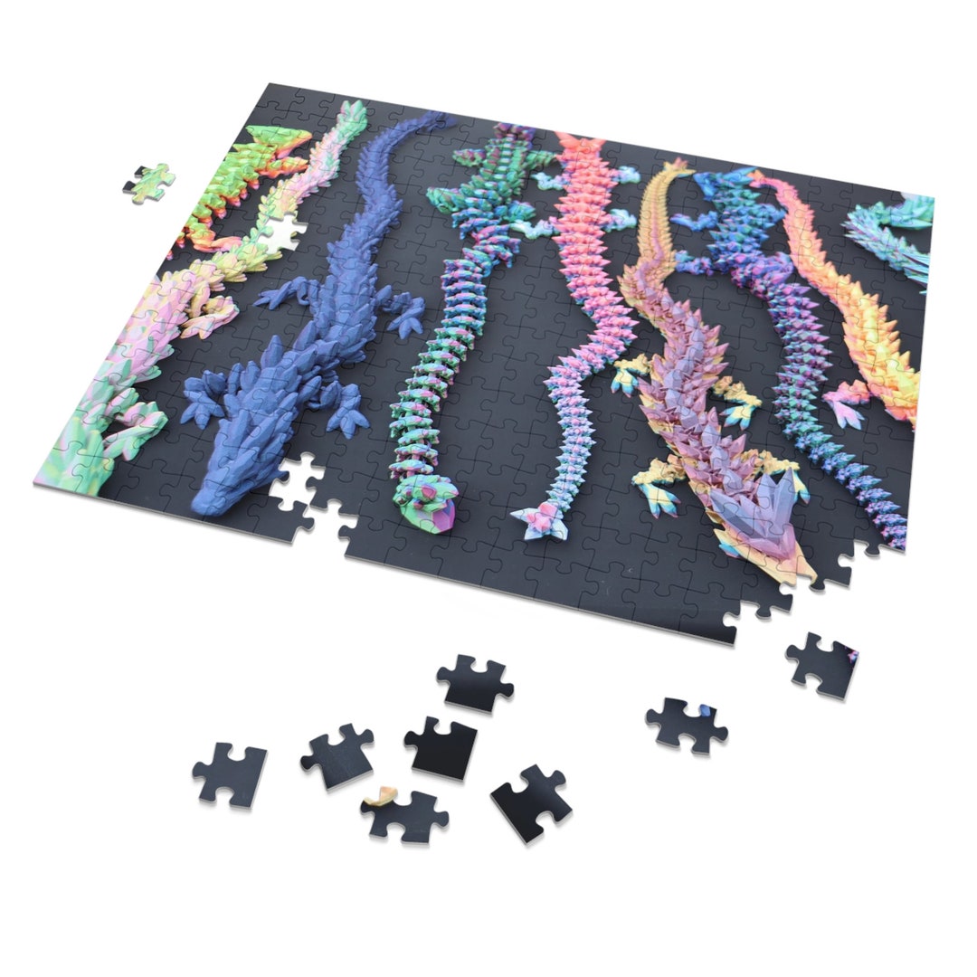 3D Printed Dragon Puzzle 1000-piece - Etsy
