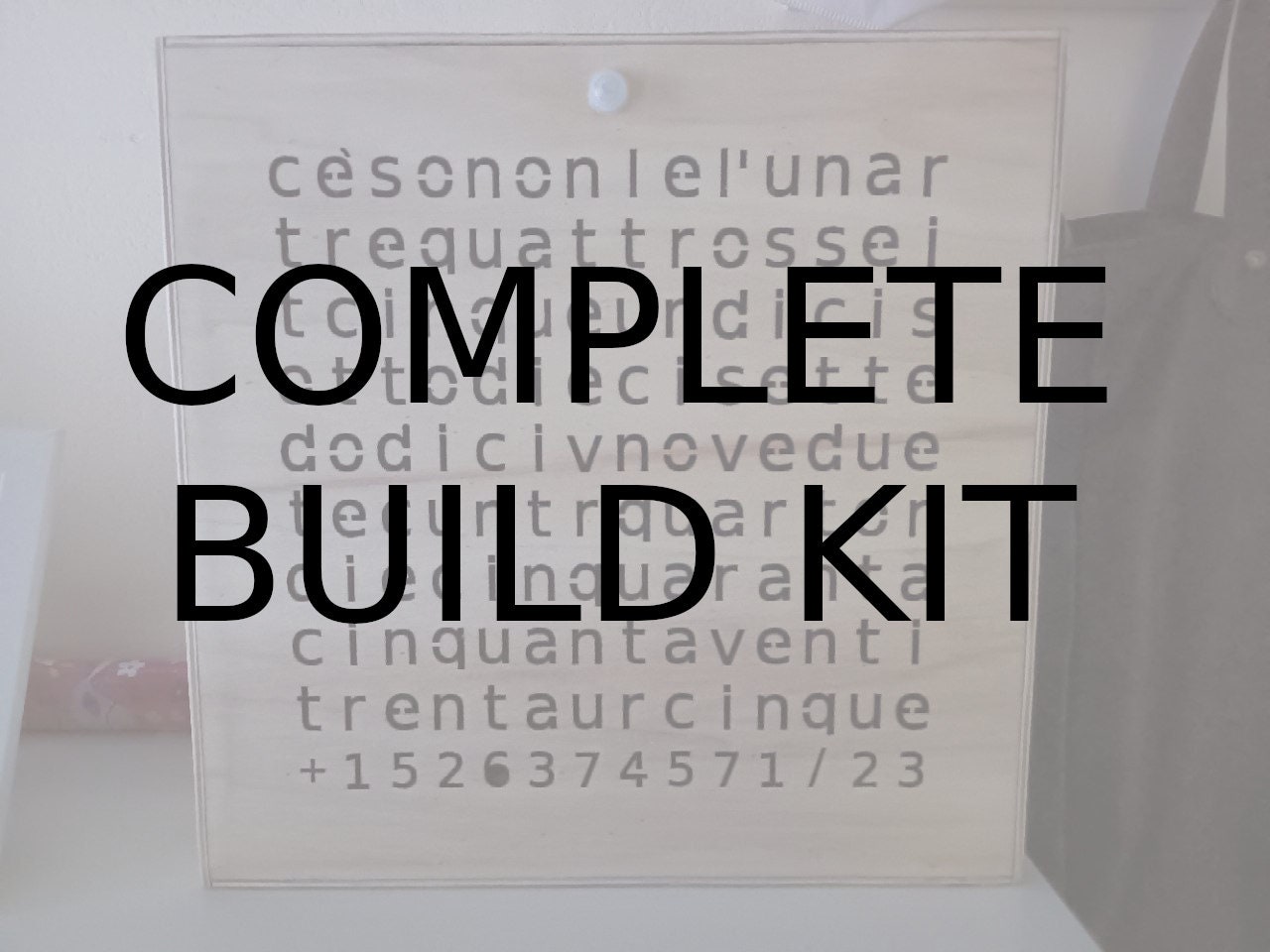 BUILD KIT - Wall or Table Words Clock, With Leds. Wood. Create Your Own ...