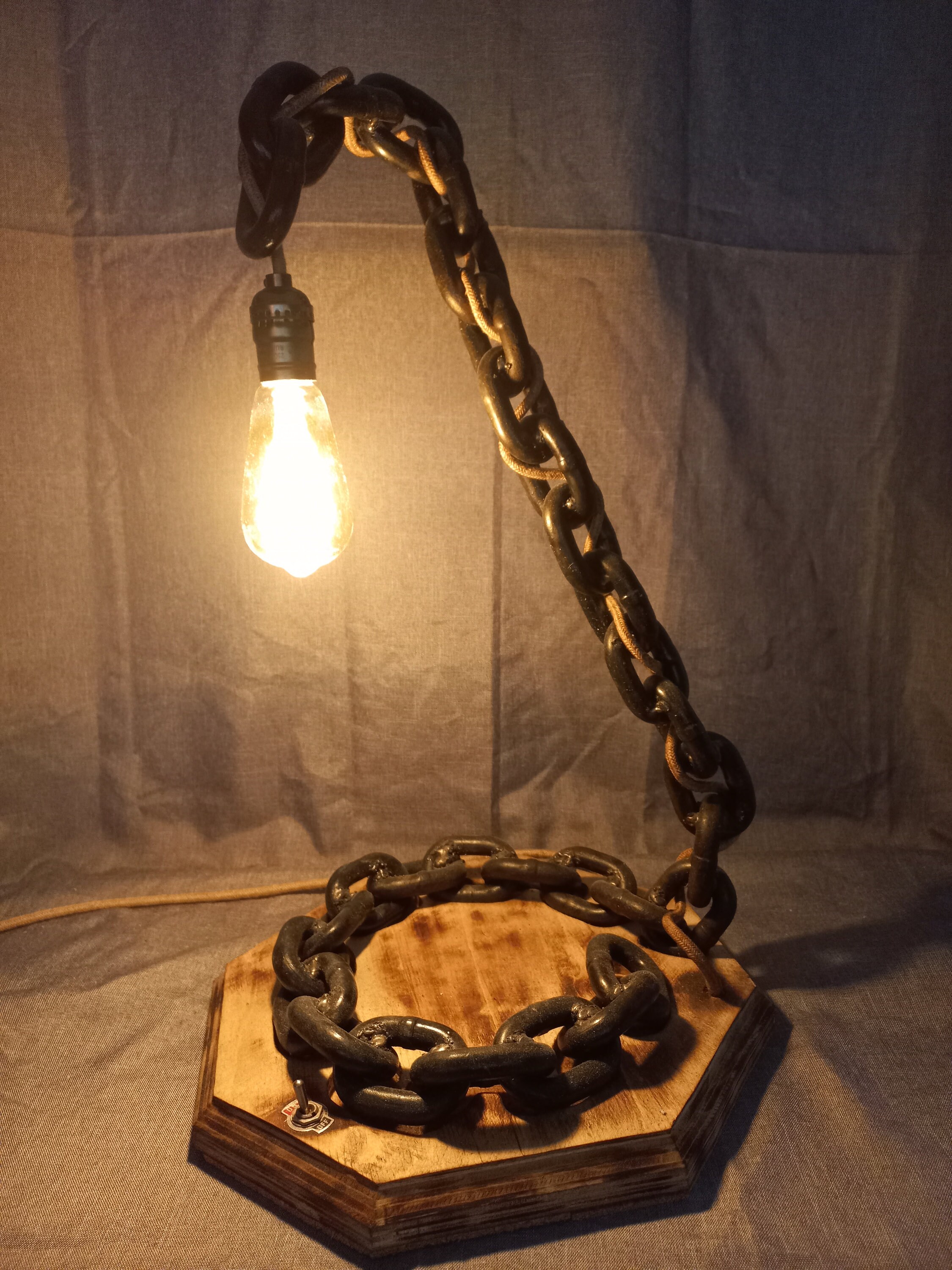 Desk Chain Lamp: Igniting Man Caves With Raw Masculinity and Artistic ...