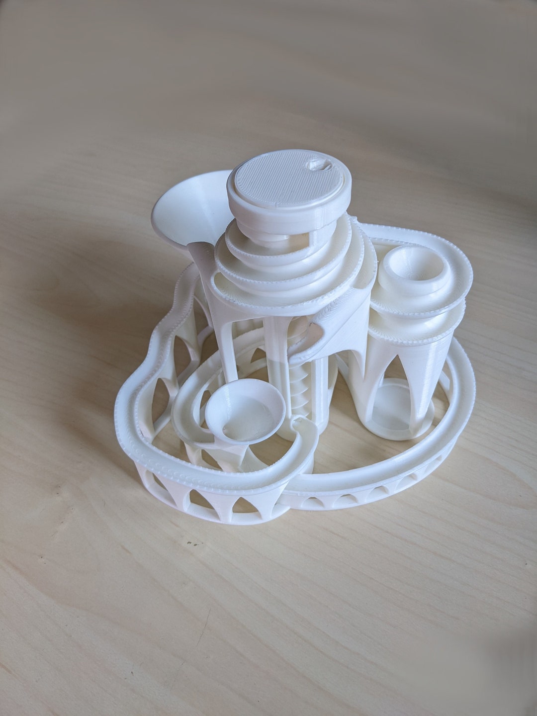 Triplex Marble Marvel: 3D Printed Machine With 3 Paths for 10 Balls! - Etsy