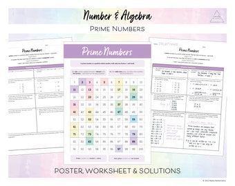 Prime Numbers Poster - Etsy