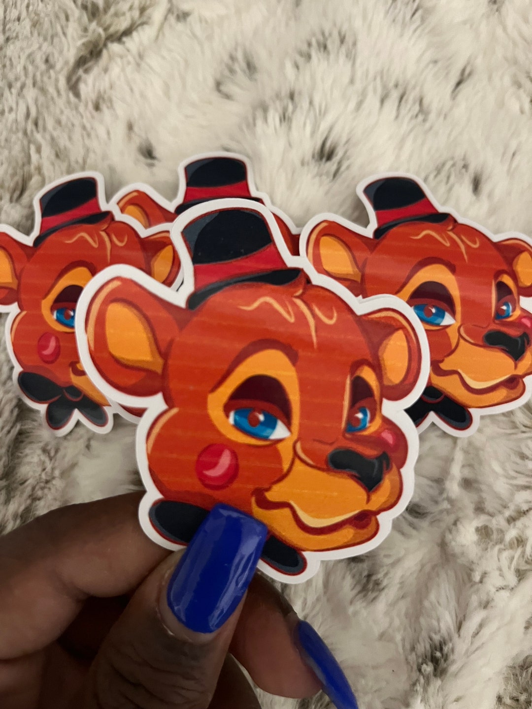 Fnaf Toy Freddy Sticker Head - Etsy