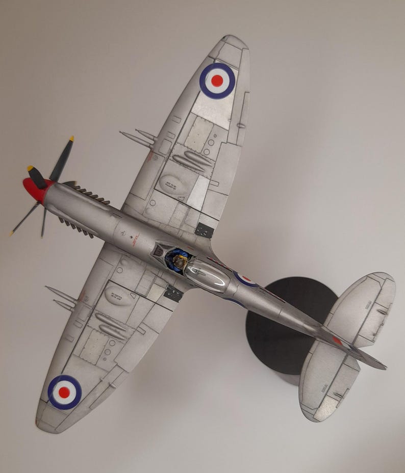 Pro Built Spitfire F Mark 22 British RAF Fighter 1/72 Scale Airfix ...