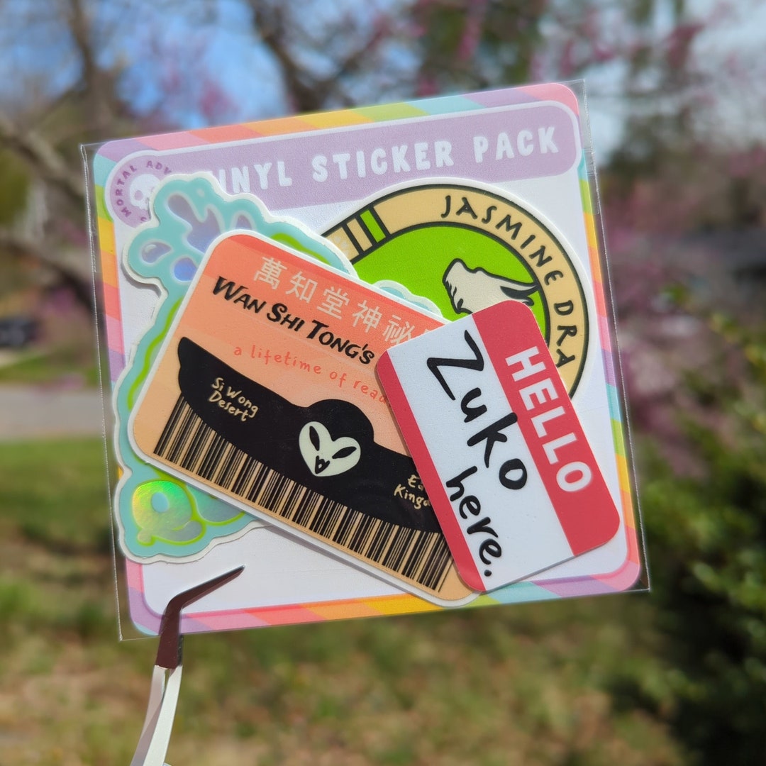 ATLA Sticker Pack 3.5x 3 Matte Vinyl Stickers Jasmine Dragon ...