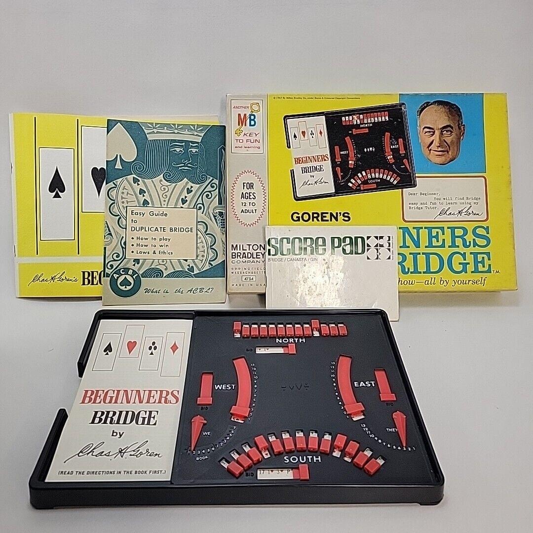 Vintage 1967 Goren's Beginners Bridge ~ Milton Bradley Bridge Card Game ...