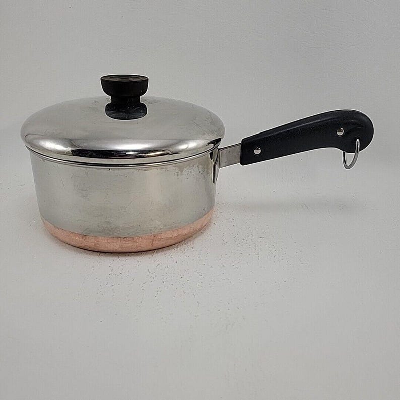 Vintage Revere Ware 2 Qt Copper Bottom Sauce Pan W/lid Pre 68, 1801 - Etsy