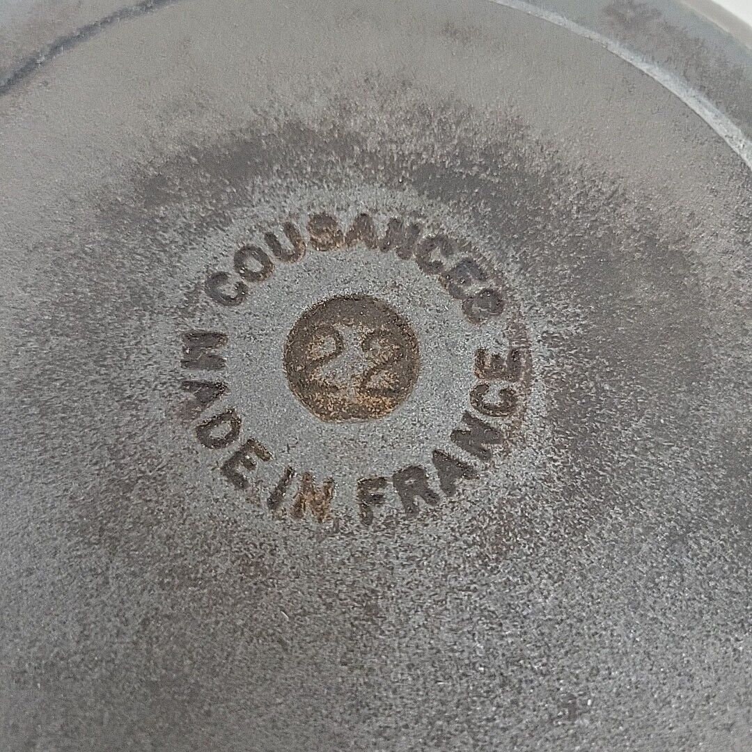 Vintage Cousances Enameled Cast Iron Sauce Pan #22 Brown - Etsy