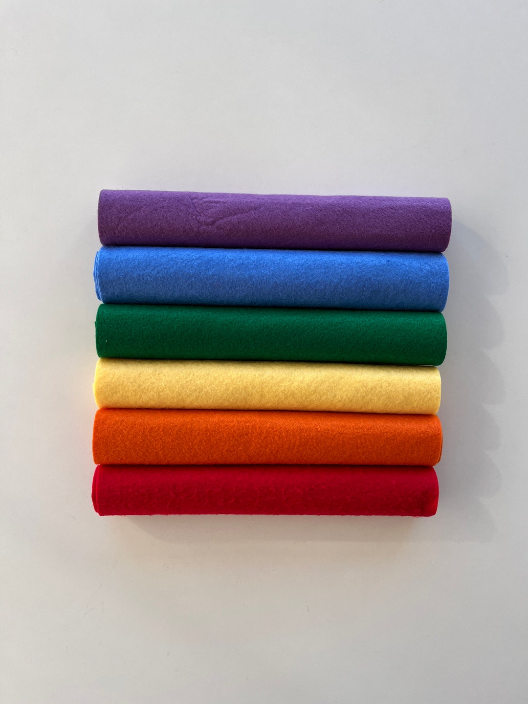 6 Sheets Wool Blend Felt 9 X 12", Craft Felt Sheets 20 X 30 Cm, Set of ...