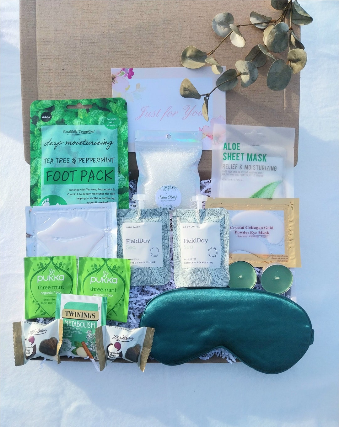 Exam Stress Gift Box, Good Luck With Exams Gift, Exams Self Care Gift ...