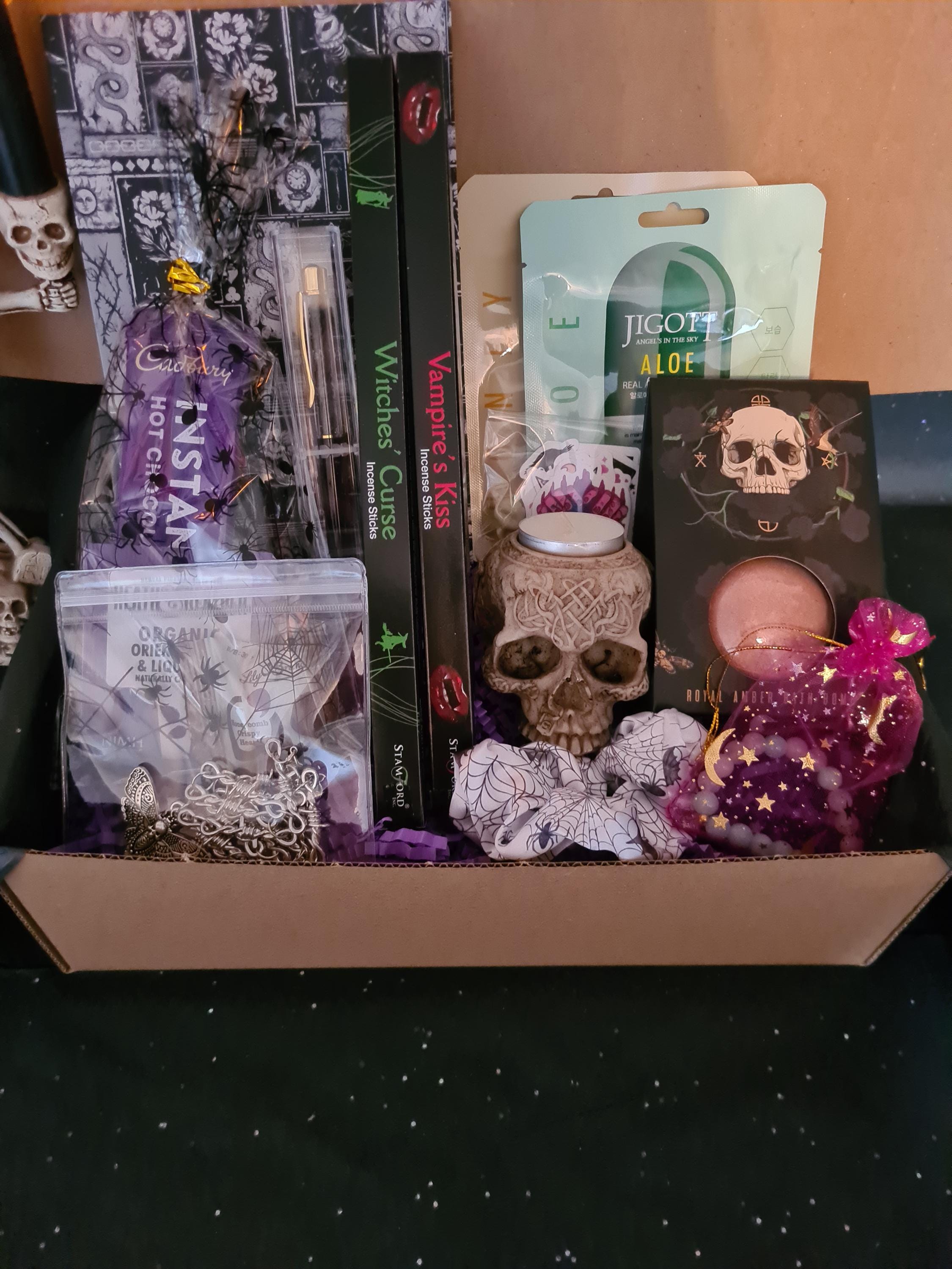 Goth Girl Gift Box, Witchy Woman Gifts, Halloween Boo Box, Self Care ...