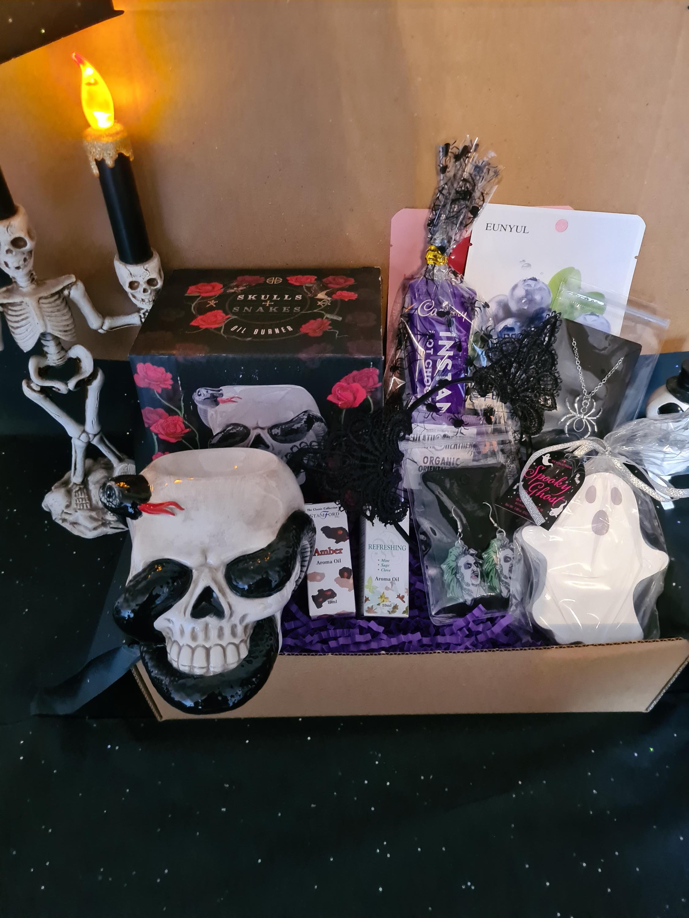 Goth Girl Gift Box, Witchy Woman Gifts, Halloween Boo Box, Self Care ...