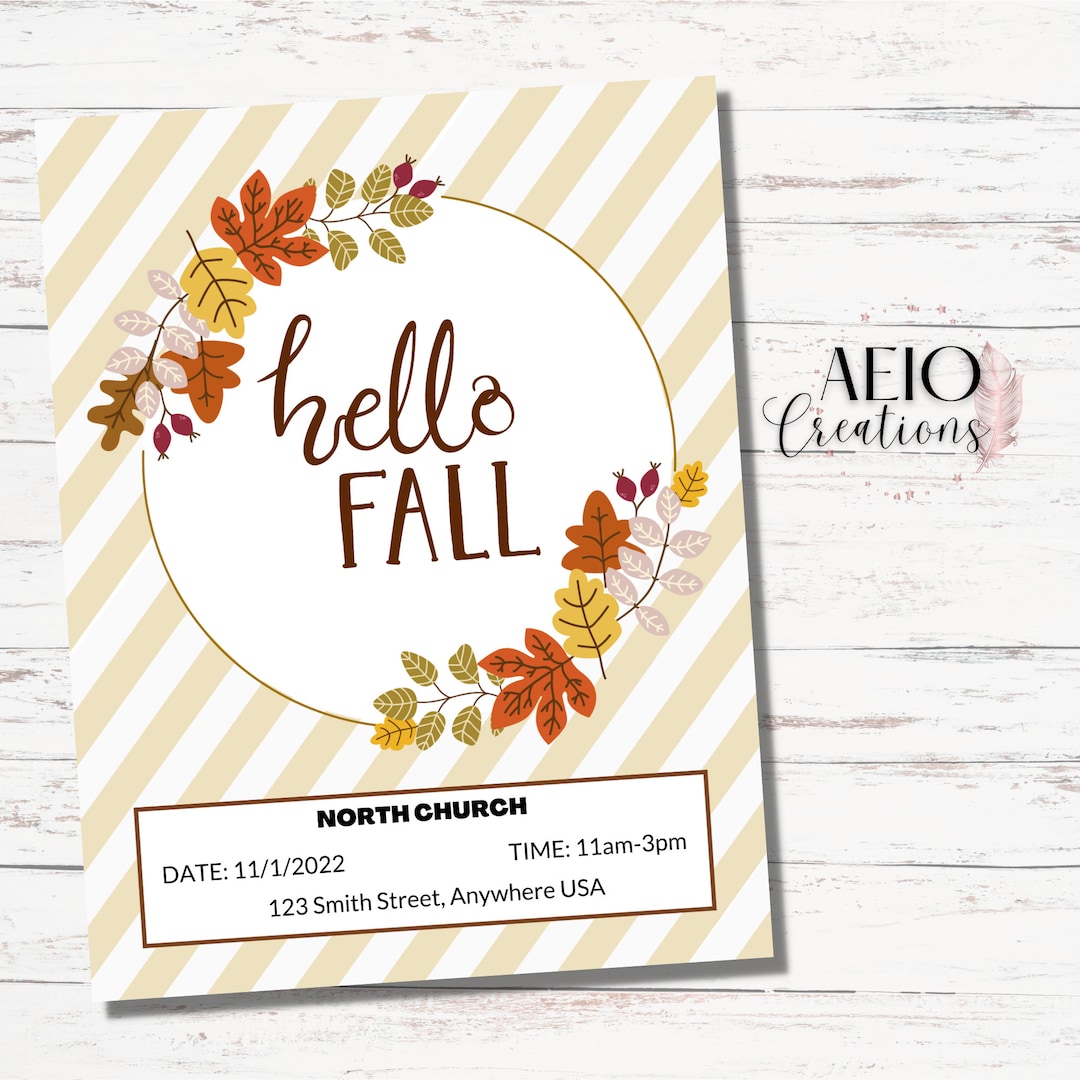 Editable Fall Festival Template/flyer - Etsy