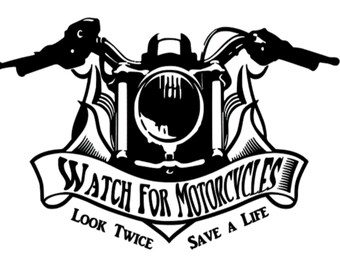 Watch for Motorcycle Decal - Etsy