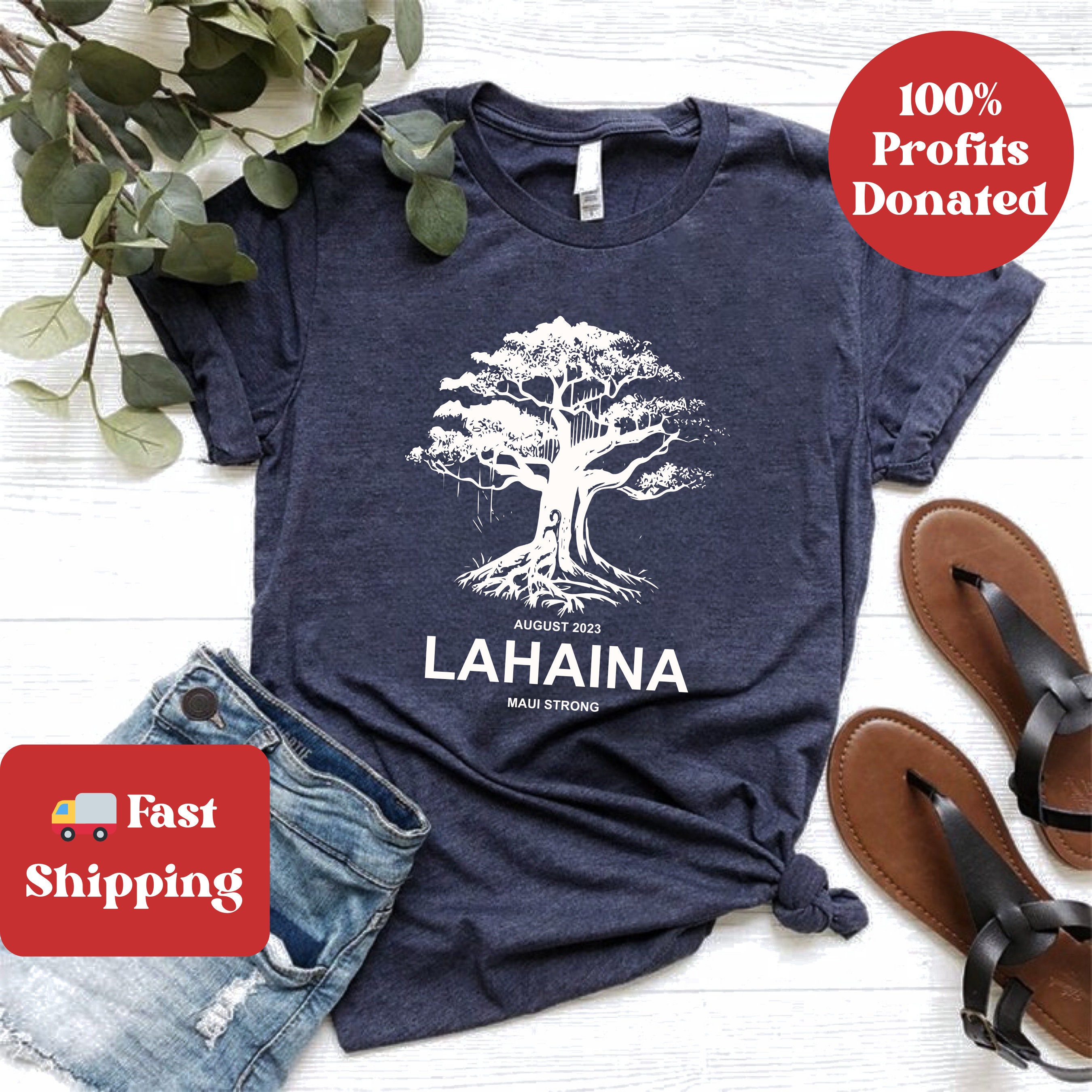 Maui Strong Tee Shirt Lahaina Strong Maui Banyan Tree T Shirt - Etsy