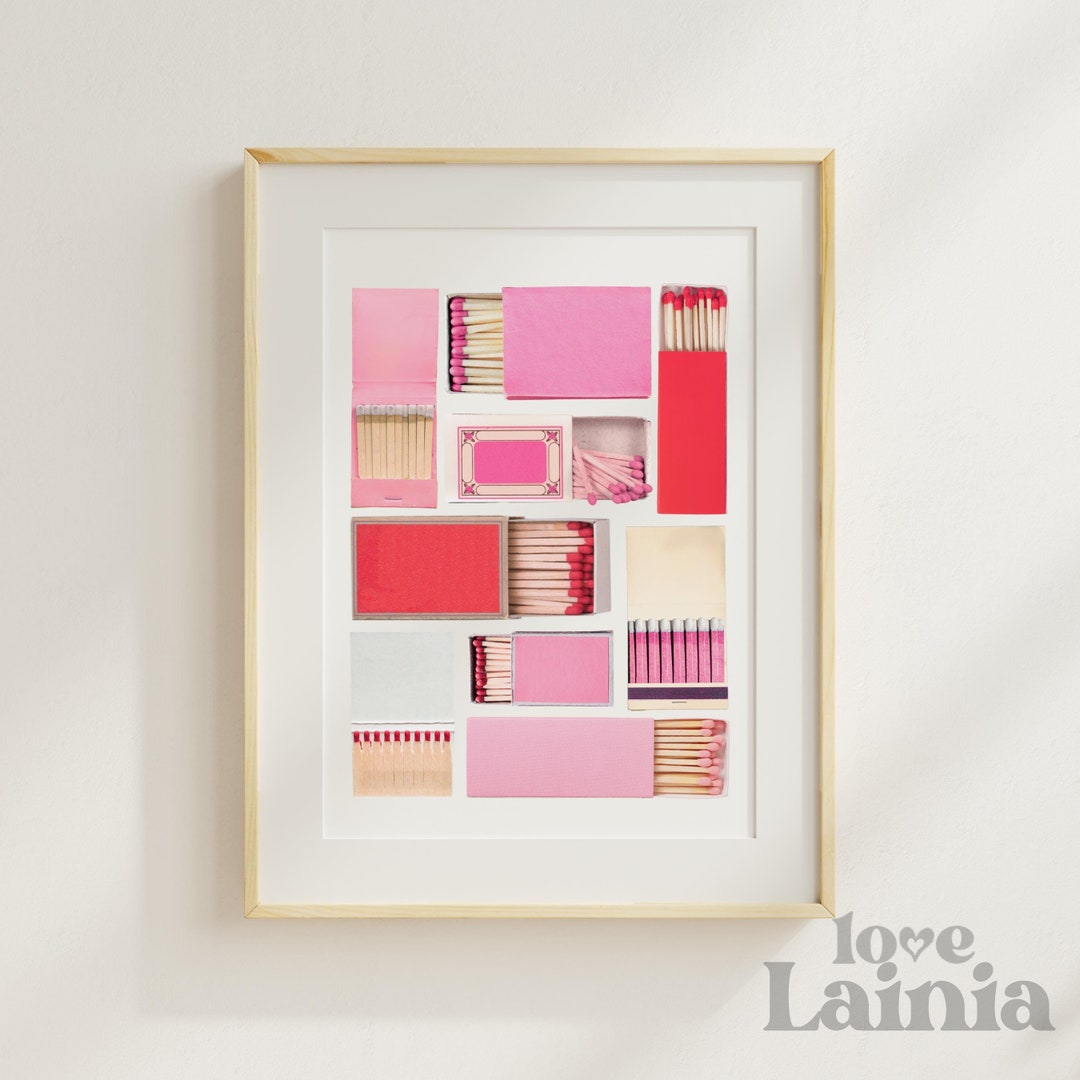 Matchbook Art Template Matchbox Custom Valentines Day Gift for ...