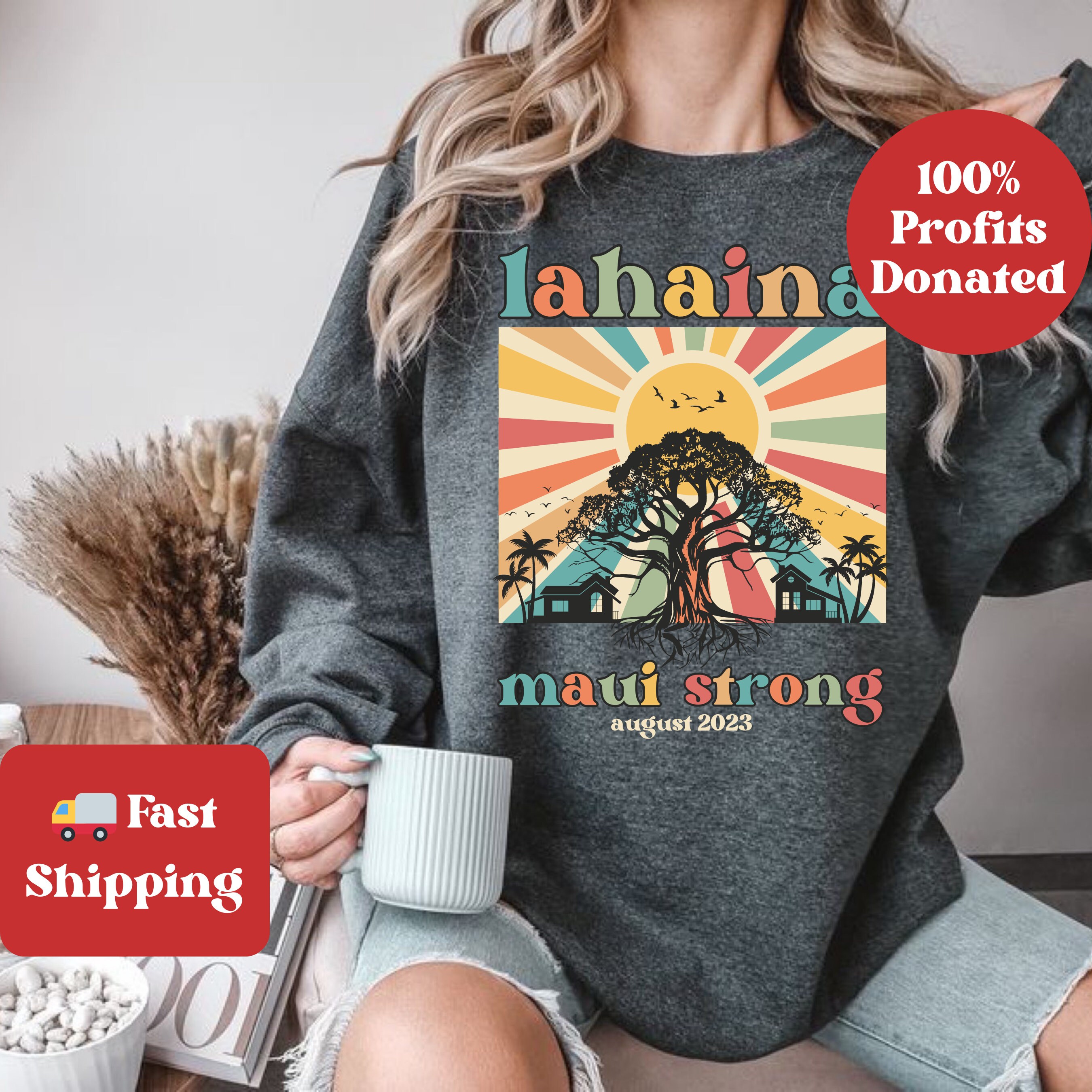 Lahaina Maui Strong T Shirt Fundraiser Maui Fire Shirt Lahaina - Etsy ...