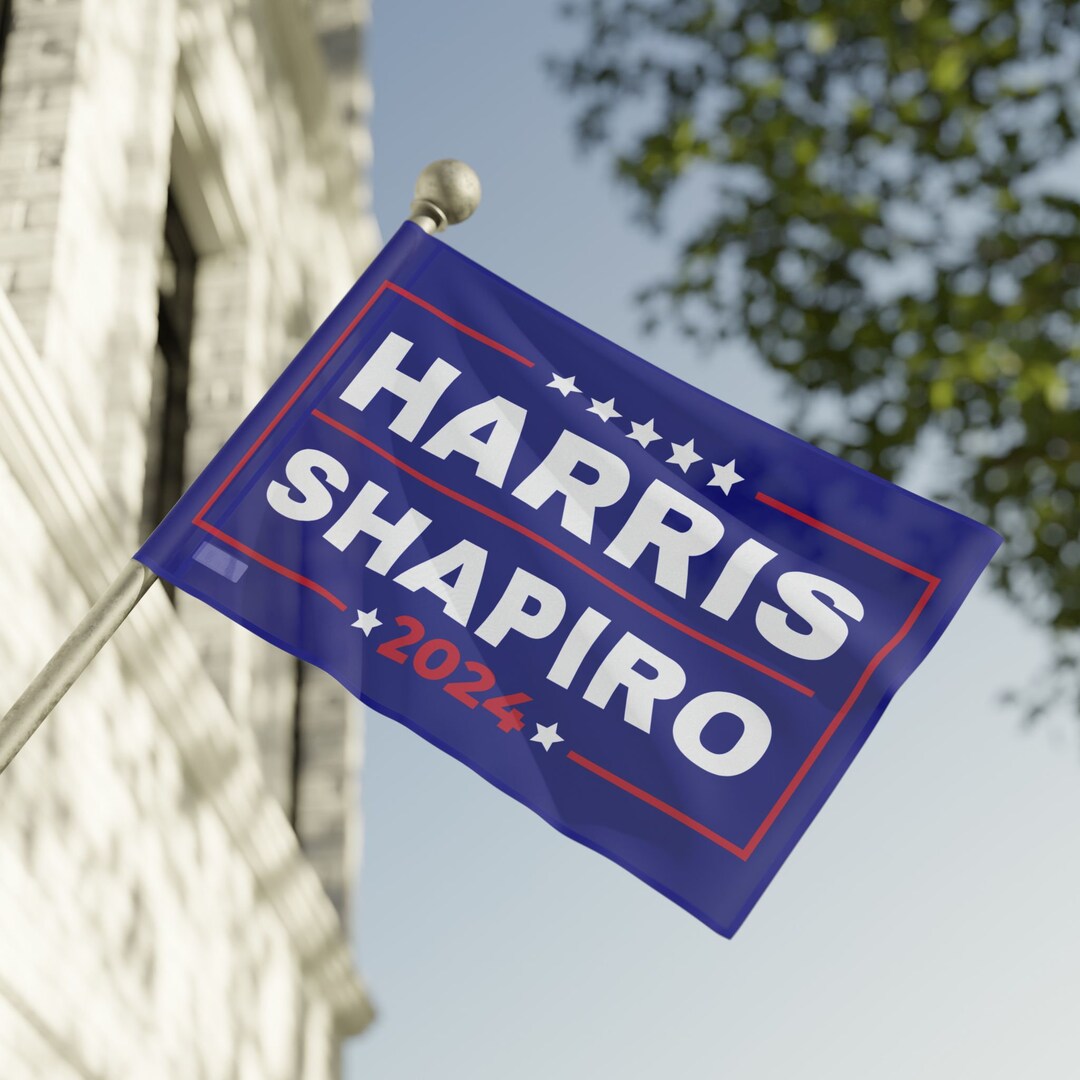 Harris Shapiro Flag Kamala Harris Flag Harris Shapiro Front Porch Yard ...