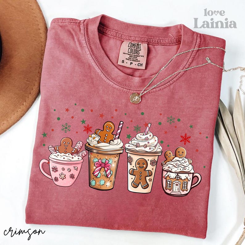 Comfort Colors Gingerbread Shirt Coffee Christmas Shirt Gingerbread Man ...