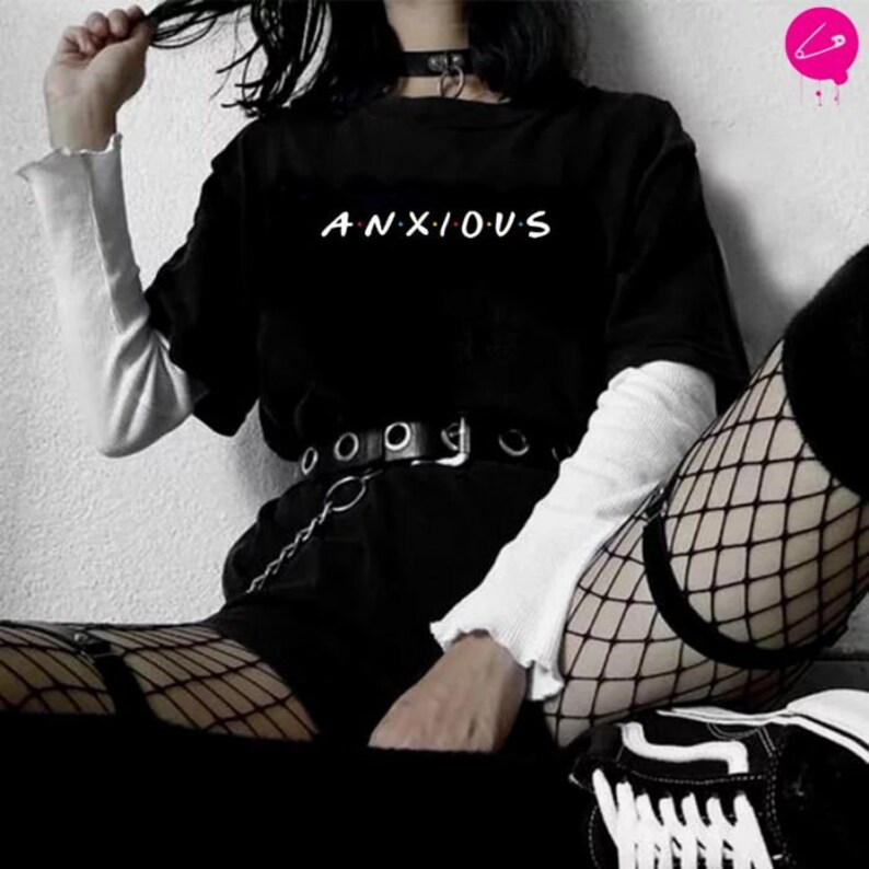 Anxious Mental Health Anxiety Depression Dark Gothic Grunge E Girl Rock ...