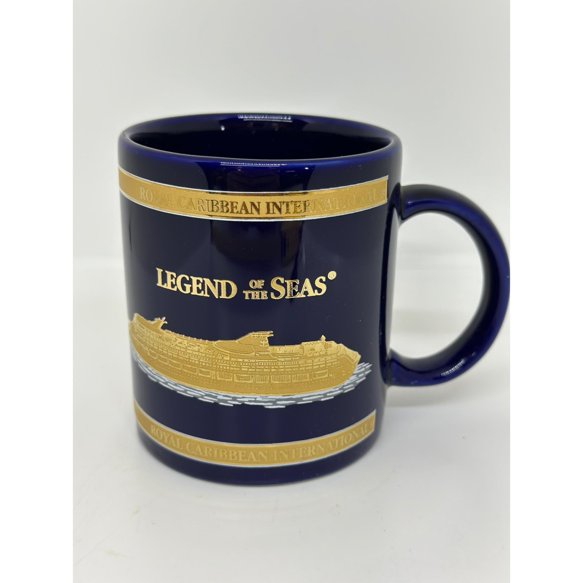 Royal Caribbean "sovereign of the Seas" 12oz. Coffee Tea Mug Cup Cobalt ...