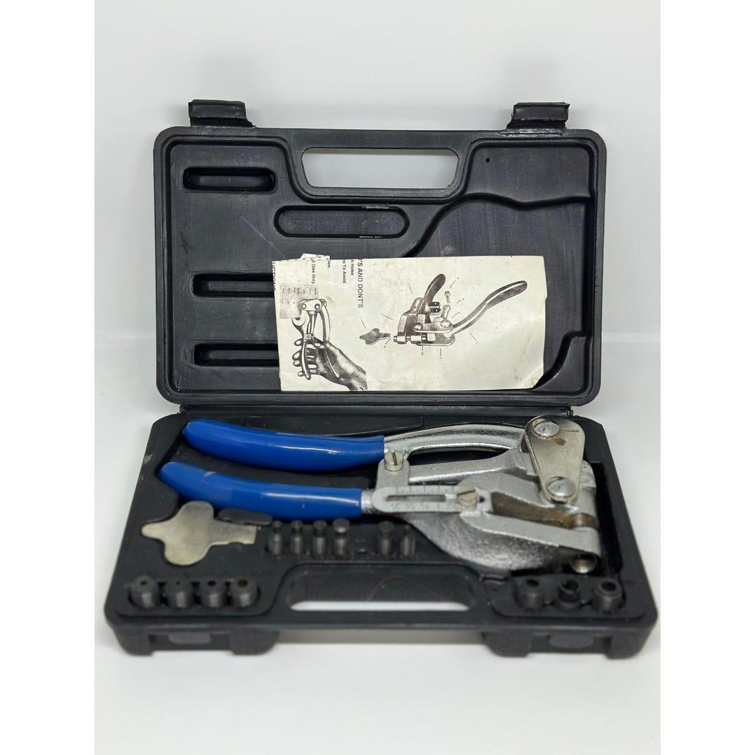 Neiko Multi-purpose Power Hole Punch Kit 3/32-9/32 Original Box Carry ...