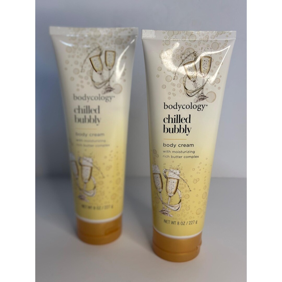 2 Pk Bodycology Chilled Bubbly Body Cream 8 Oz With Moisturizing Butter ...