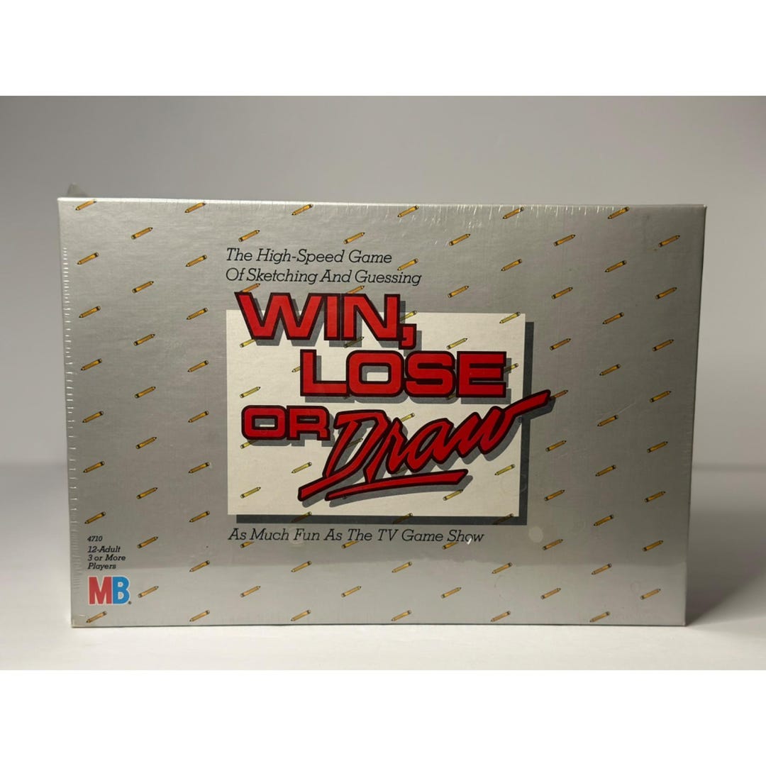 Vintage 1987 Win, Lose or Draw Game Complete by Milton Bradley Made in USA NEW - Etsy