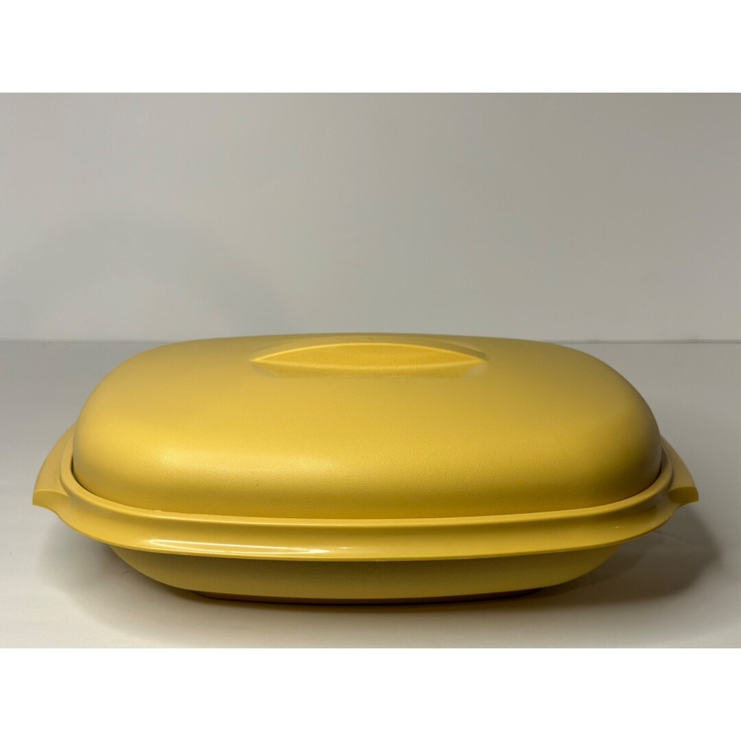 Vintage Tupperware Microwave Vegetable Rice Steamer 4 Piece Harvest ...