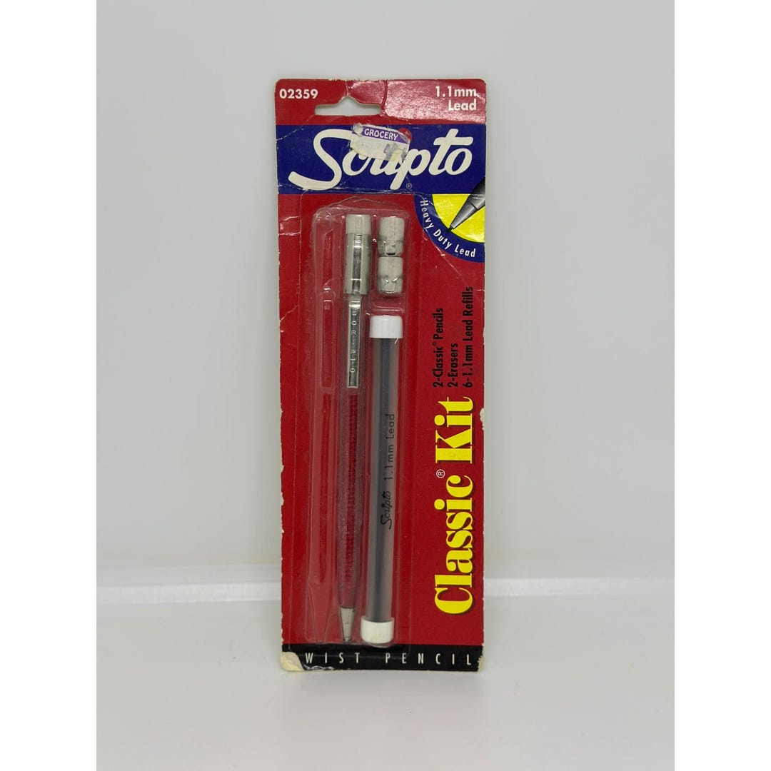 VTG 1996 Scripto Classic Combo Kit Mechanical Pencil W/refills ...