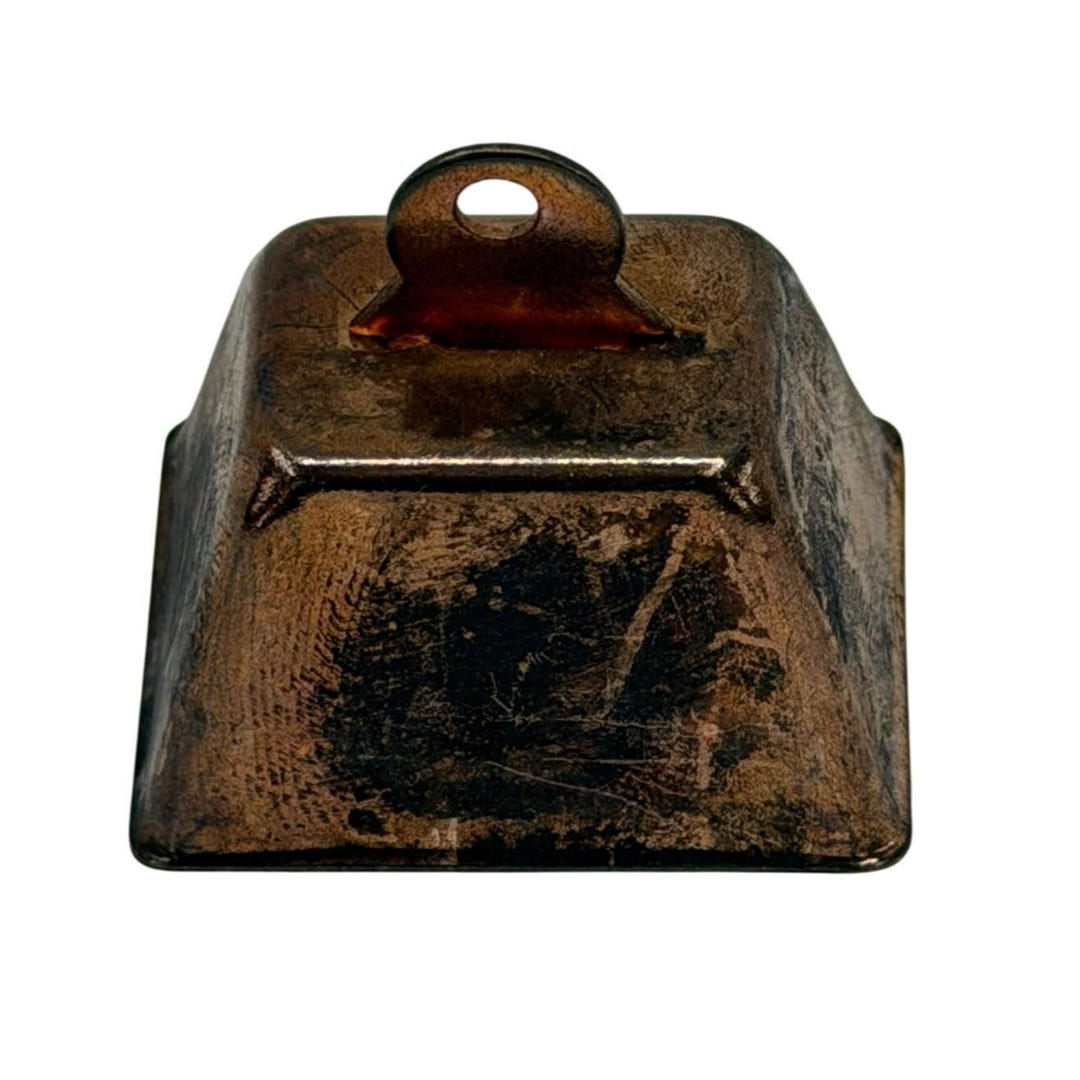 VTG 80s Copper Cowbell Rustic Farmhouse Mini Metal Bell 2" Metal Decor ...