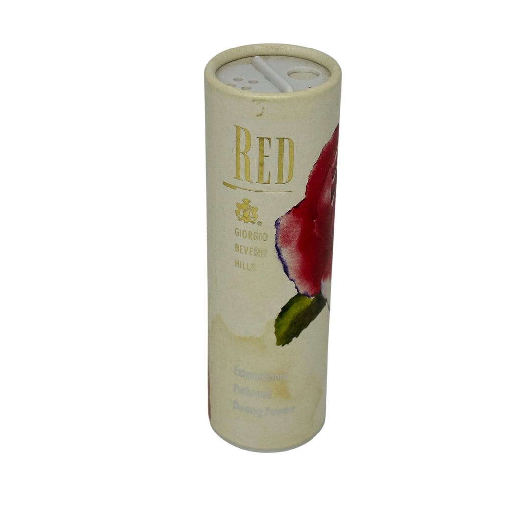VTG RED Giorgio Beverly Hills Dusting Powder .75oz/20g Mini Perfumed ...