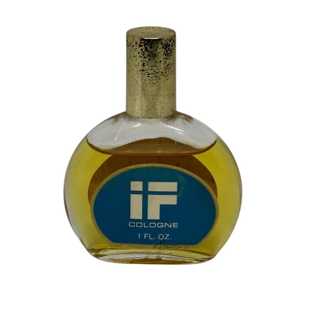VTG If by Fuller Brush Cologne 1 Fl Oz Glass Bottle Gold Cap Made in ...