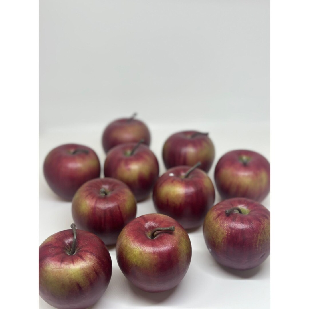 Set of 10 Vintage Artificial Apples Decorative Display Prop Realistic ...
