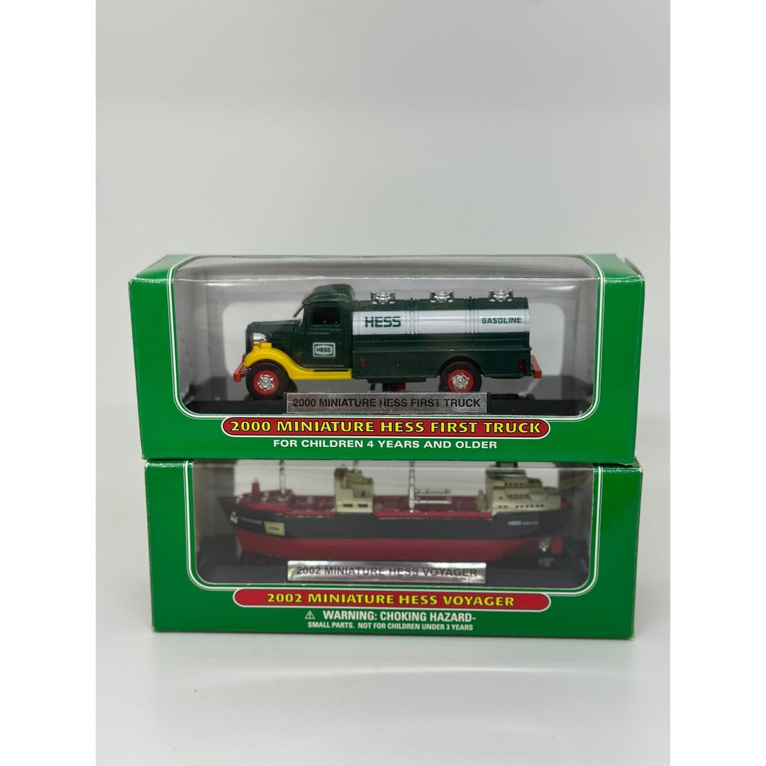 NIB 2000 2002 Miniature Hess First Truck Voyager Collectible Model ...