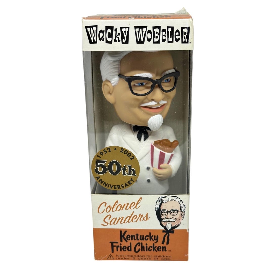 Funko 2001 Wacky Wobbler Colonel Sanders Kentucky Fried Chicken ...