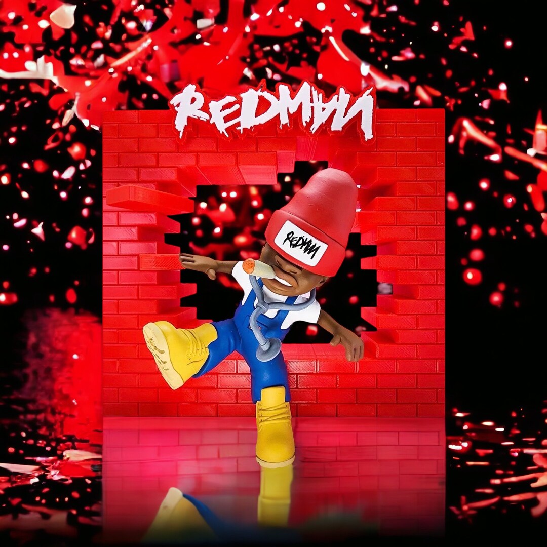 Redman Wall With Sign Only for Mytapepoppedtoys Redman Figurine - Etsy