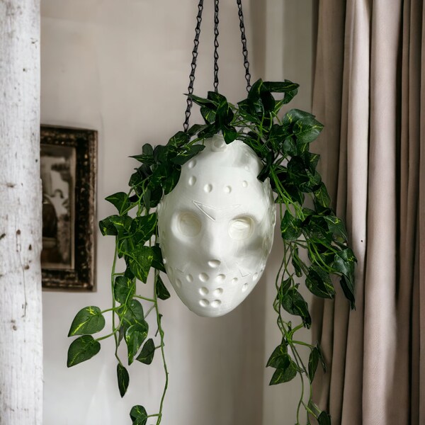 Silver Hanging Planter - Etsy