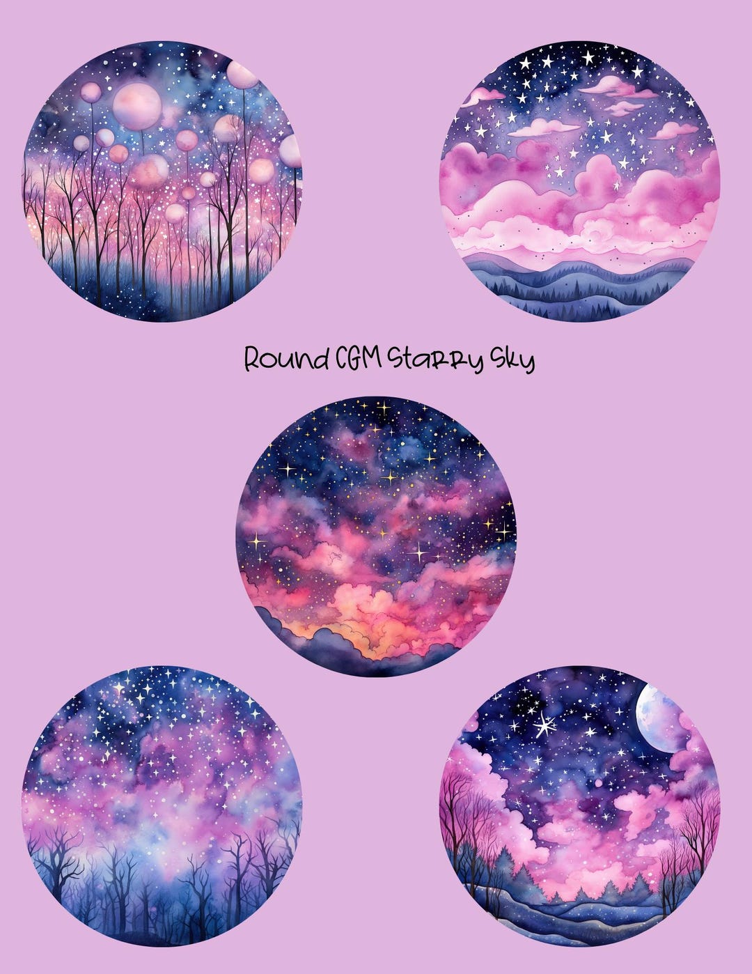 Starry Sky Dexcom CGM Cover Patches, Style Pack of 5 - Etsy