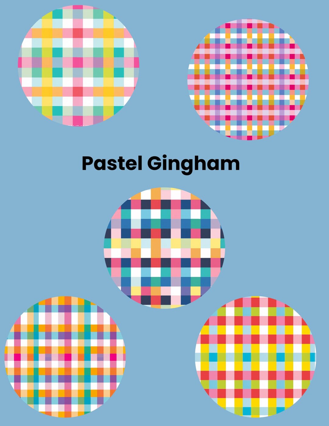 Pastel Gingham Dexcom G7/libre CGM Cover Patches, Style Pack of 5 - Etsy