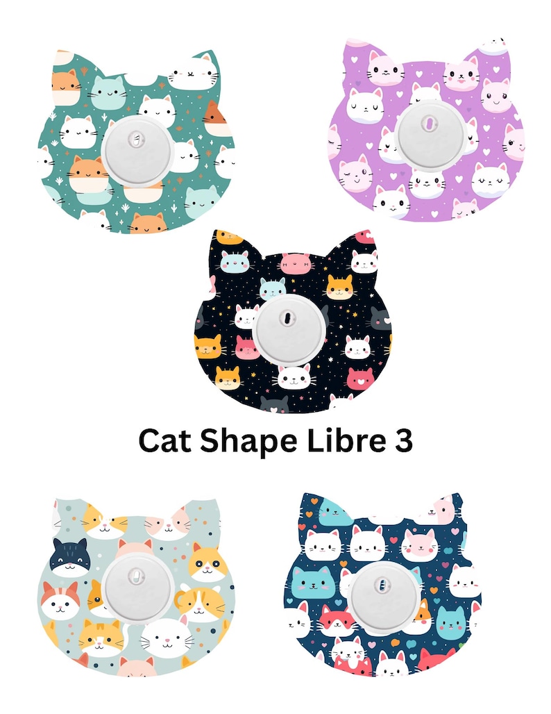 Cat Face Dexcom G7 CGM Patches, Style Pack - Etsy