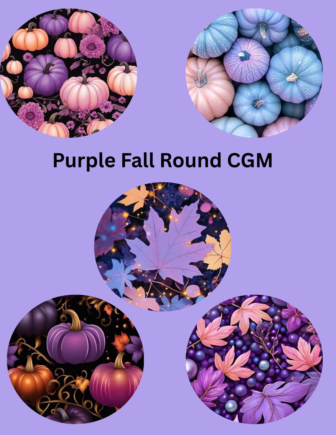Purple Fall CGM Stickers, Dexcom G7 G6 Libre 3 2, 5-pack - Etsy