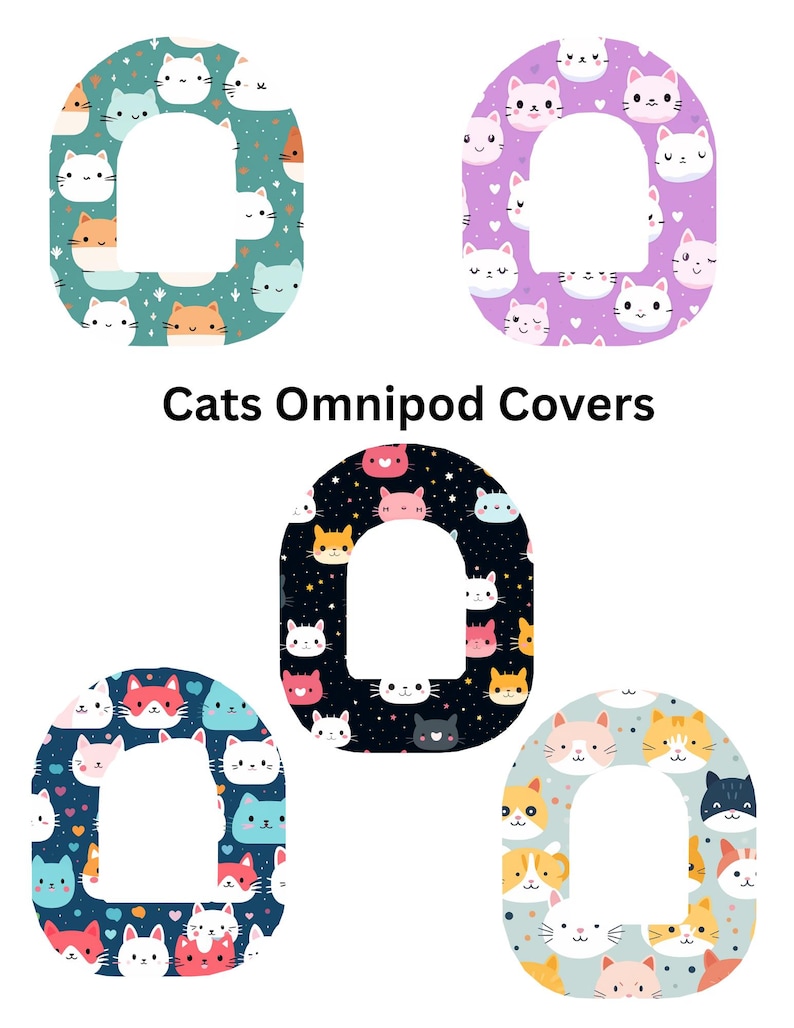 Omnipod Cover Cats Theme Style Pack of 5 - Etsy
