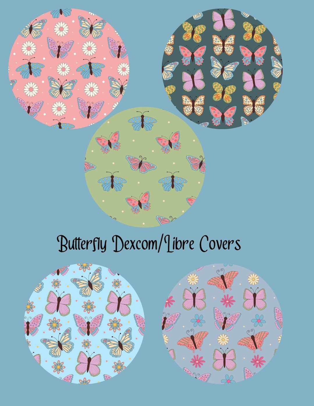 Butterfly CGM Covers: Dexcom G7 G6, Libre 2/3 Style Pack - Etsy