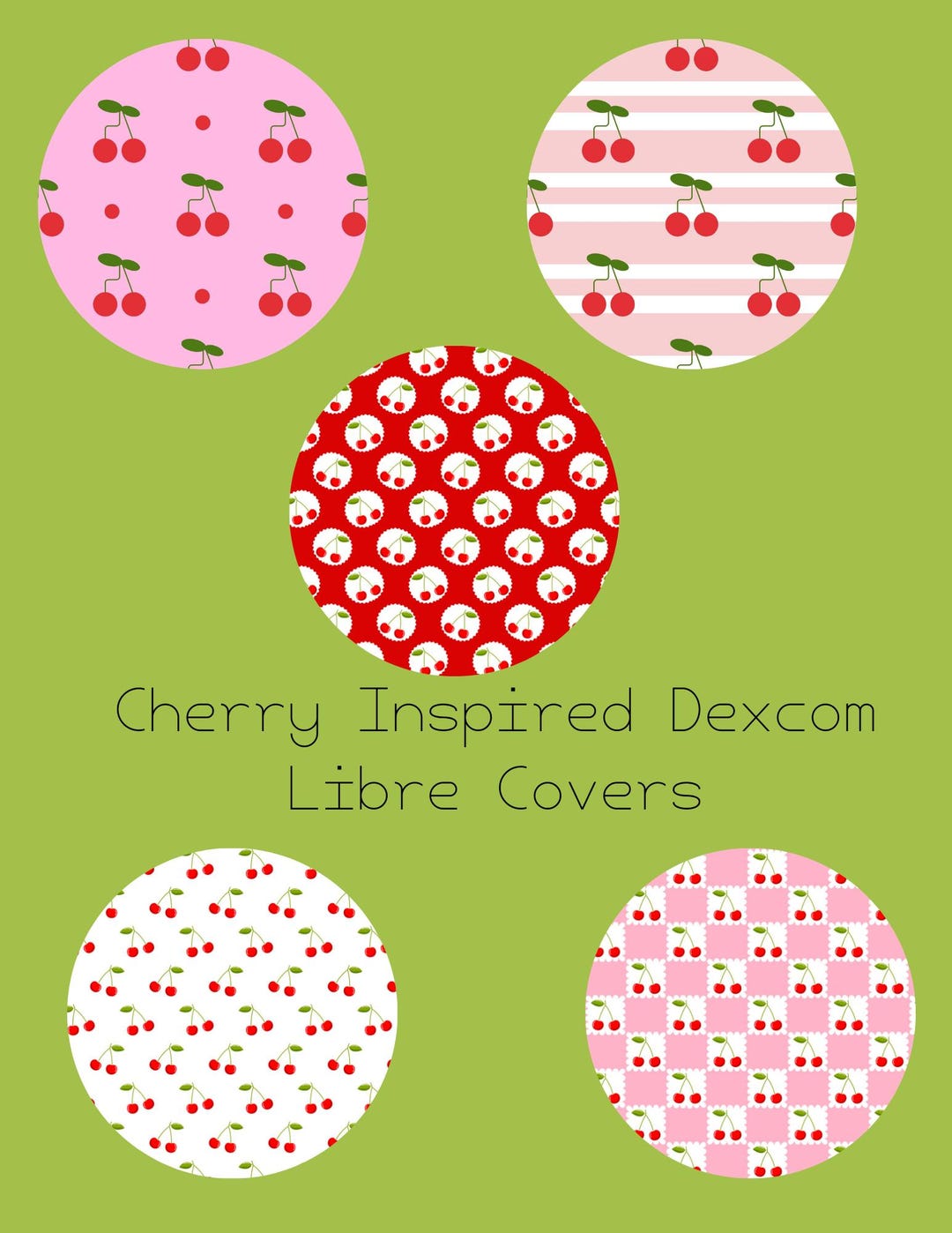 Dexcom G7 Dexcom G6 Libre 3, Libre 3 CGM Covers Cherry Inspired CGM ...