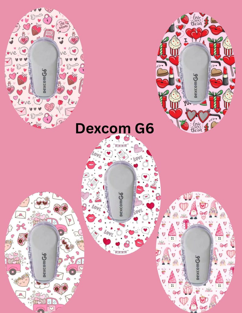 Valentines Day CGM Patches, Dexcom G7, Libre 3, Omnipod Cover, Pack of ...